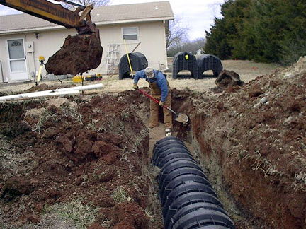 Mauzey Construction - Infiltrator Septic Field 2